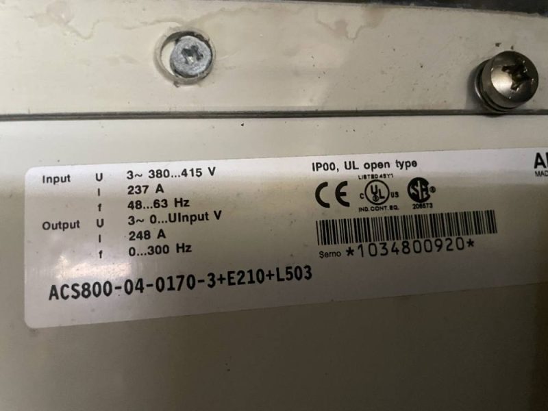 MSD016_415v ABB VVVF 132kw (4 Door SS Cabinet) - Electrical Spares ...